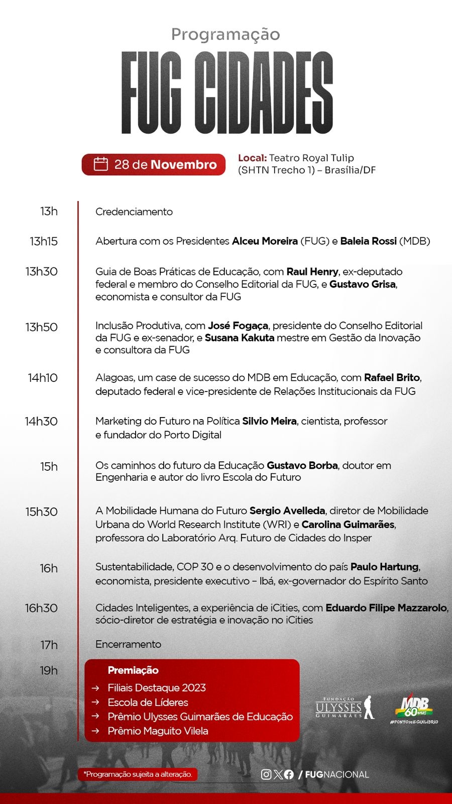 FUG CIDADES & Prêmio Boas Práticas em Gestão Municipal Maguito Vilela ...