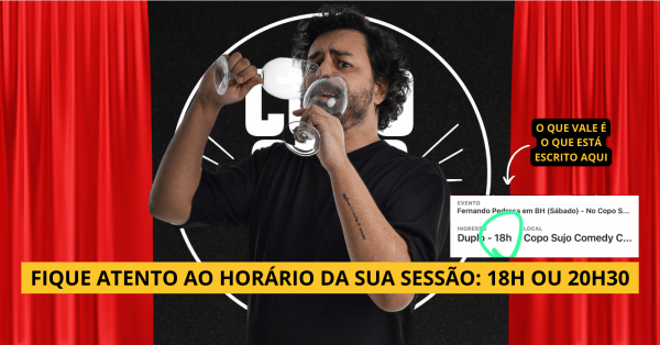Fernando Pedrosa em BH (Sábado) - No Copo Sujo Comedy Club em Belo ...