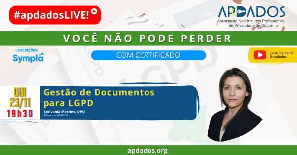 LIVE: Gestão de Documentos para LGPD - online - Sympla
