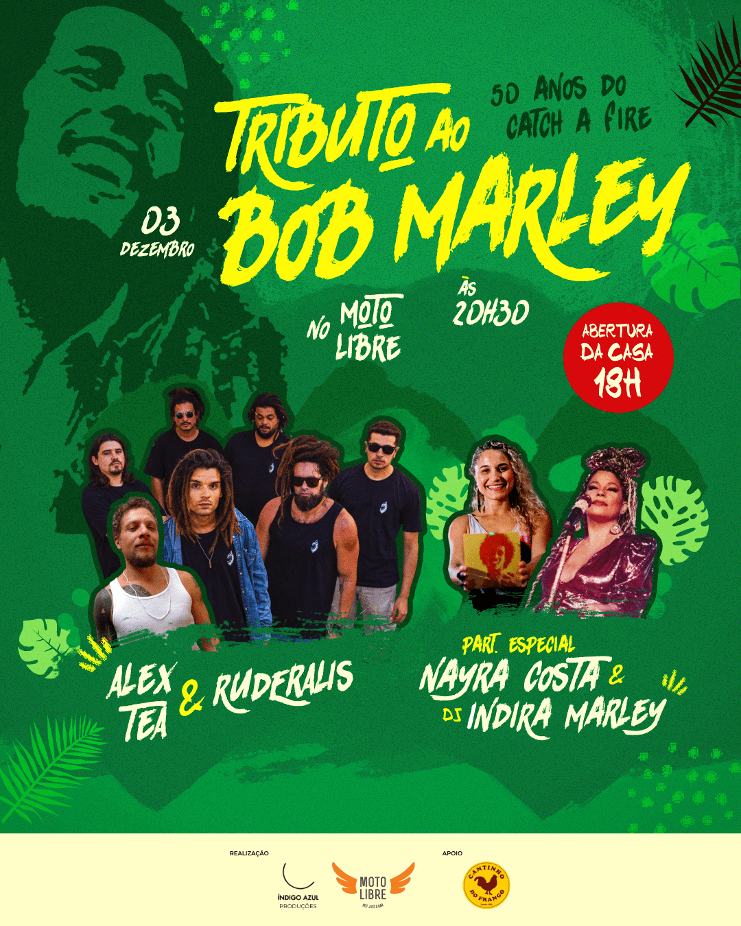 Alex Tea e Ruderalis - Tributo à Bob Marley em Fortaleza - Sympla
