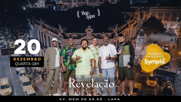 REVELAÇÃO NO BAR DA LAPA em Rio de Janeiro - Sympla