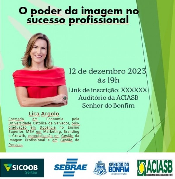 O Poder da Imagem no Sucesso Profissional em Senhor do Bonfim - Sympla