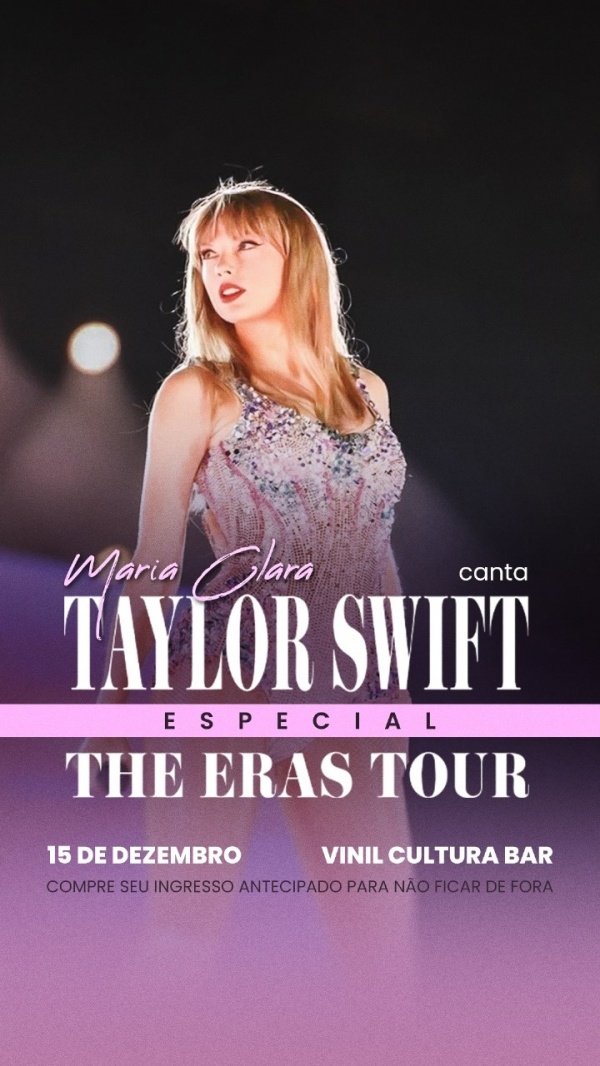 Maria Clara canta Taylor Swift em Uberlândia - Sympla