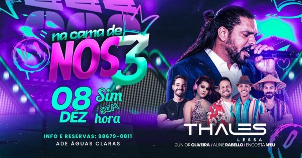 THALES LESSA NO SIM SEM HORA 08/12 em Brasília - Sympla