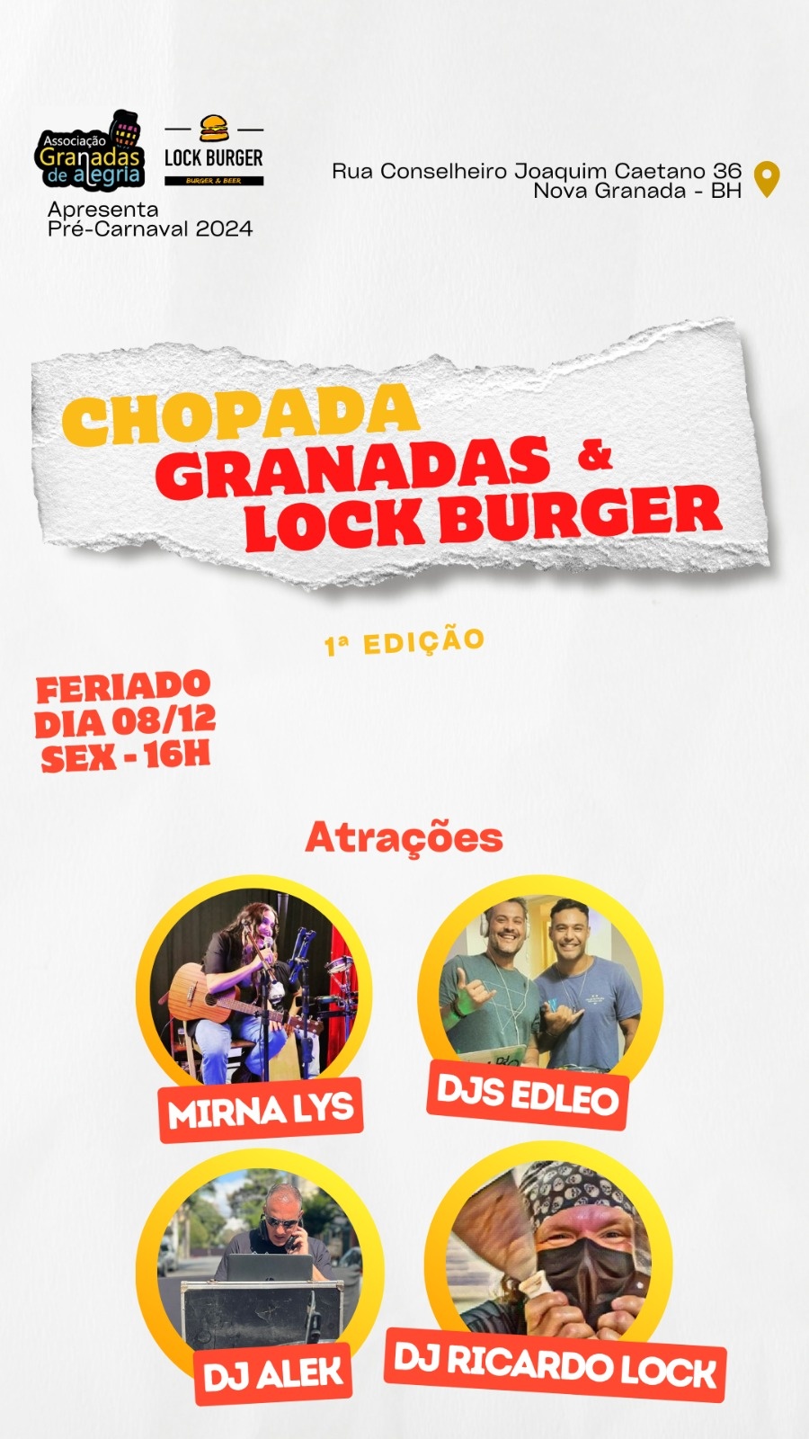 CHOPADA DO GRANADAS E LOCK BURGER em Belo Horizonte - Sympla