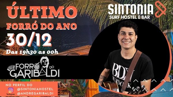 ULTIMO FORRÓ DO ANO COM ANDRÉ GARIBALDI em Ubatuba - Sympla