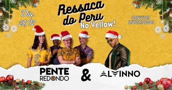 Ressaca do Peru com PENTE REDONDO no YELLOW em Catanduva - Sympla