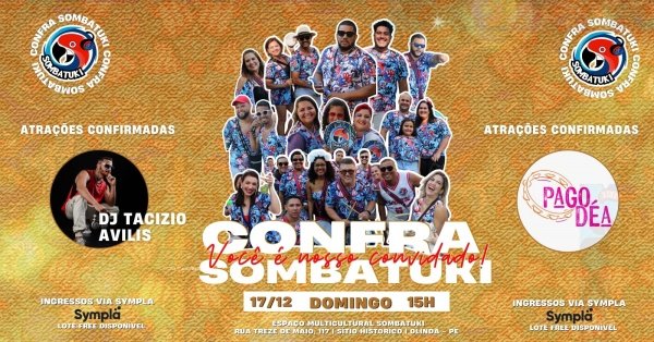 CONFRA SOMBATUKI em Olinda - Sympla