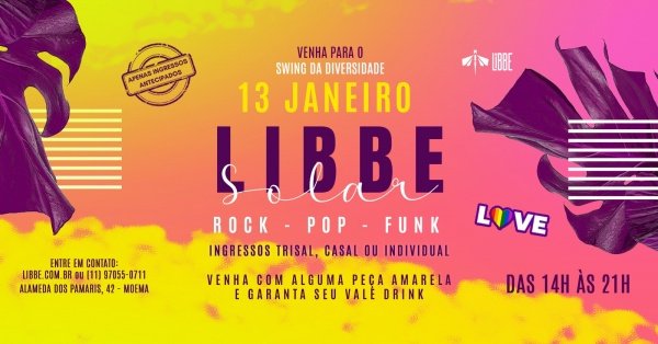Festa liberal LIBBE Solar - Festa de Swing LGBT friendly em São Paulo ...
