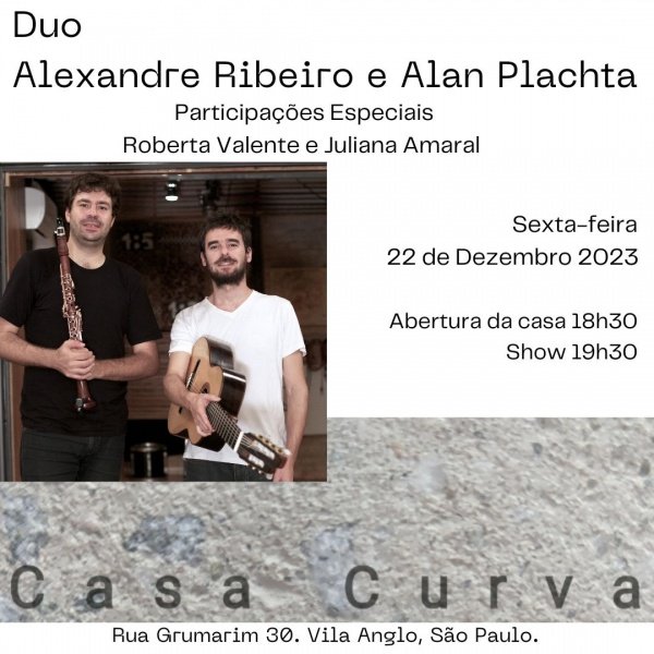 Duo Alexandre Ribeiro e Alan Plachta em São Paulo - Sympla