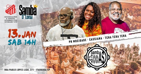 SAMBA D´COROA e SAMBA DE TODAS AS RODAS (JUNTOS) em São Paulo - Sympla