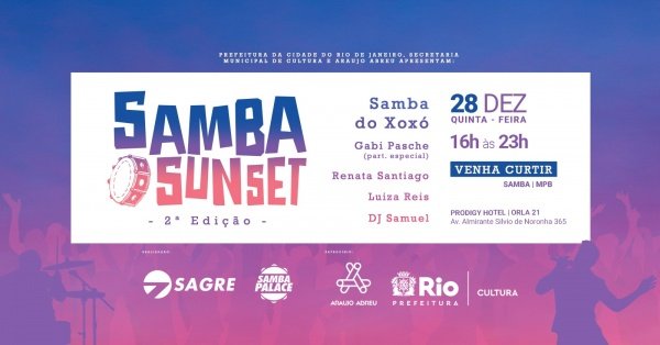 Samba Sunset 2023 - 2ª Edição em Rio de Janeiro - Sympla