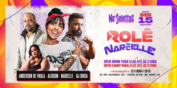 ROLÊ DA NARCELLE em Betim - Sympla
