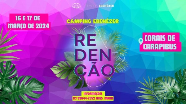 CAMPING EBENÉZER 2024 em Conde - Sympla