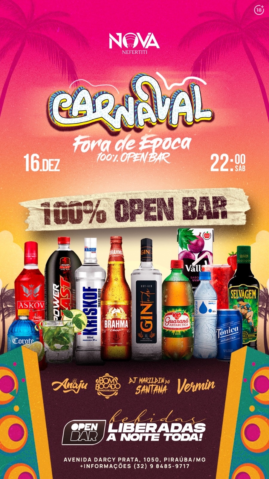 CARNAVAL FORA DE ÉPOCA - 100% OPEN BAR - 8H DE BEBIDAS LIBERADA em ...