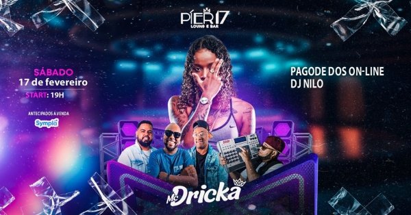MC DRIKA | PAGODE DOS ONLINE em São Paulo - Sympla