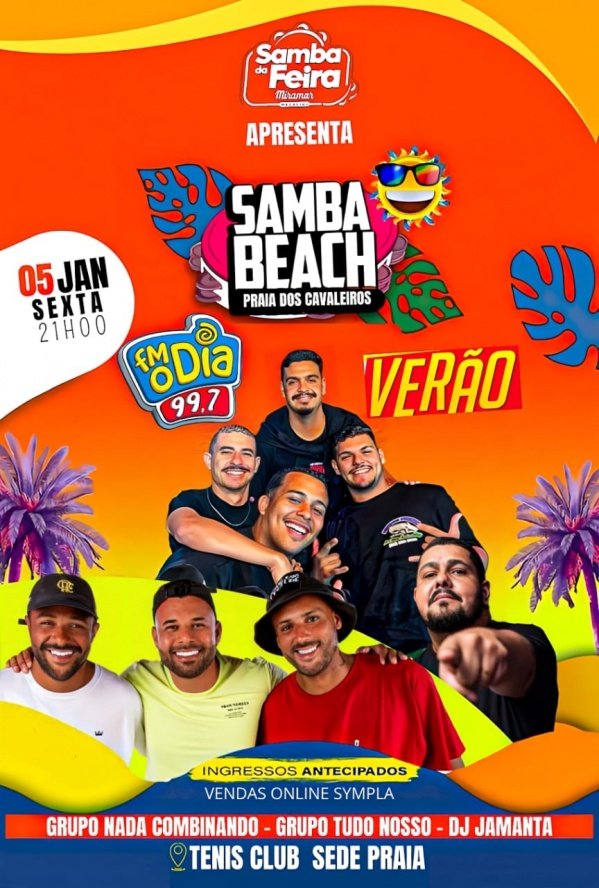 SAMBA BEACH em Macaé - Sympla
