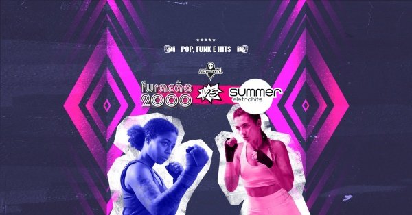 Festa: Furacão 2000 X Summer Eletrohits & Pop, Funk, Trash Hits ...