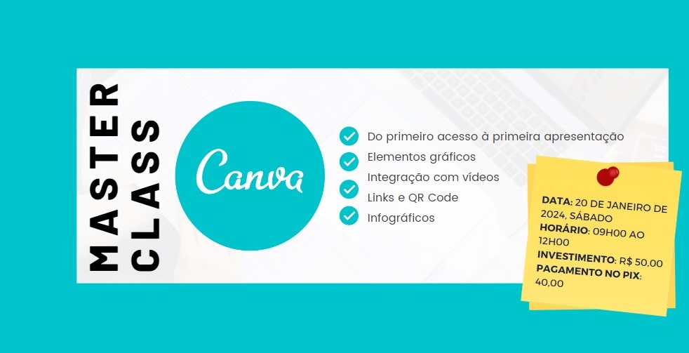 MASTERCLASS CANVA - online - Sympla