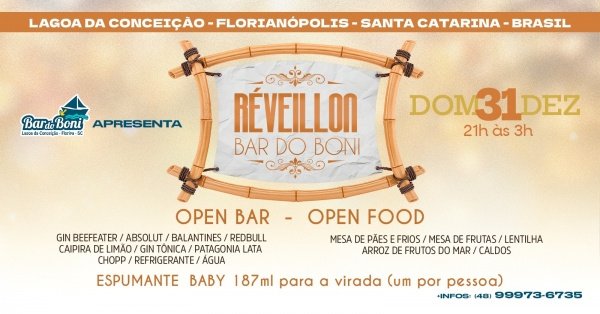 Réveillon Bar do Boni 2024 em Florianópolis - Sympla