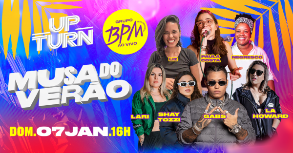 UP TURN | MUSA DO VERÃO | DOMINGO (07/01) 16H em Rio de Janeiro - Sympla