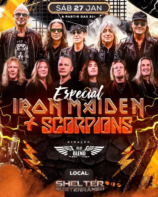 ESPECIAL IRON MAIDEN E SCORPIONS em Porto Velho - Sympla