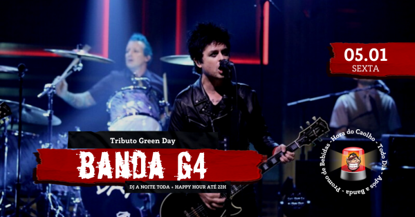 Tributo Green Day com a Banda G4 em Rio de Janeiro - Sympla