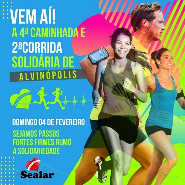 4° Caminhada e 2° Corrida Solidária de Alvinópolis em Alvinópolis - Sympla