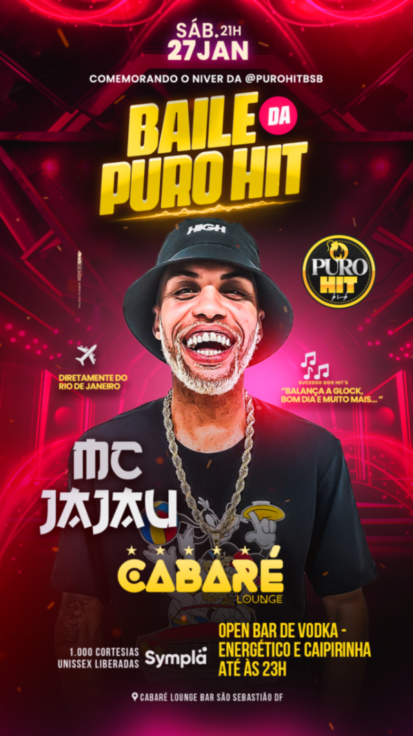 DIRETAMENTE DO RIO DE JANEIRO MC JAJAU NO CABARÉ LOUNGE - SÃO SEBASTIÃO ...