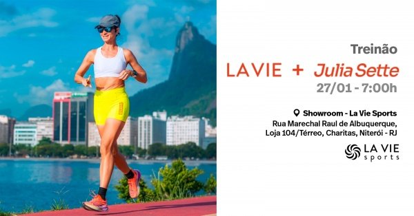 Treinão La Vie Sports + Julia Sette em Niterói - Sympla