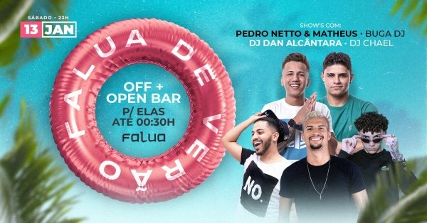 Falua de Verão em Lagoa Santa - Sympla