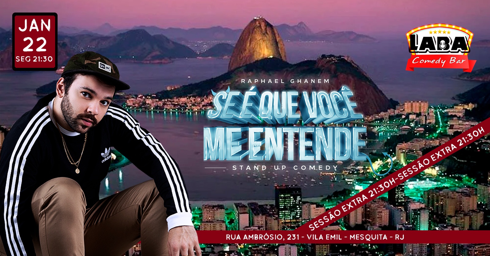 Stand Up Comedy e Talkshow com Raphael Ghanem em Mesquita - Evento ON