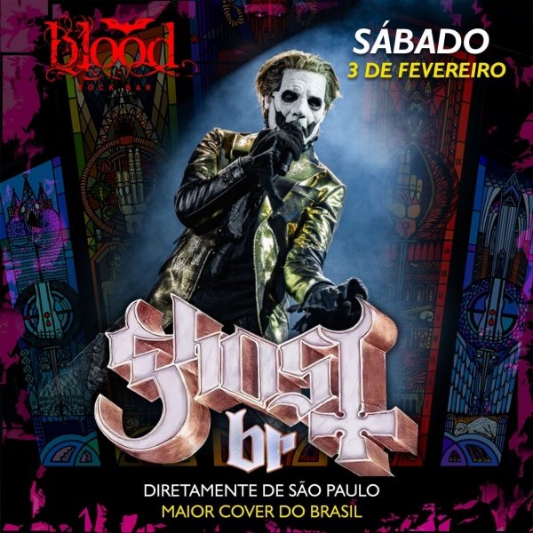 Ghost cover OFICIAL vem a Curitiba em Curitiba - Sympla