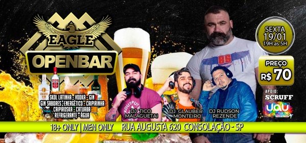 EAGLE OPEN BAR em São Paulo - Sympla