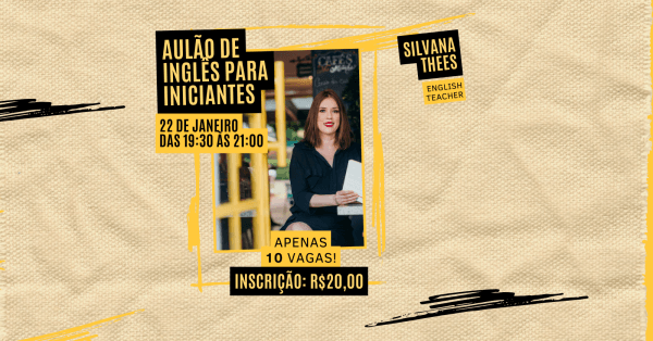Workshop de inglês para iniciantes - online - Sympla
