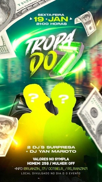 Tropa do 7 em Contagem - Sympla