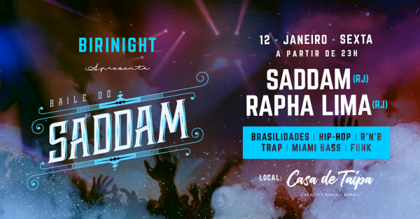 BAILE DO SADDAN em Porto Seguro - Sympla