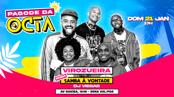 Pagode da Octa Sunset Ipanema 21.JAN em Porto Alegre - Sympla
