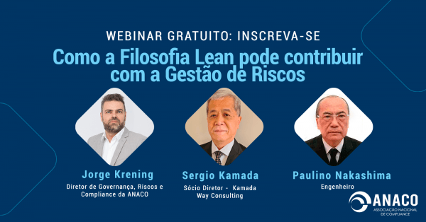 Webinar ANACO: Como a Filosofia Lean pode contribuir com a Gestão de Riscos - online - Sympla