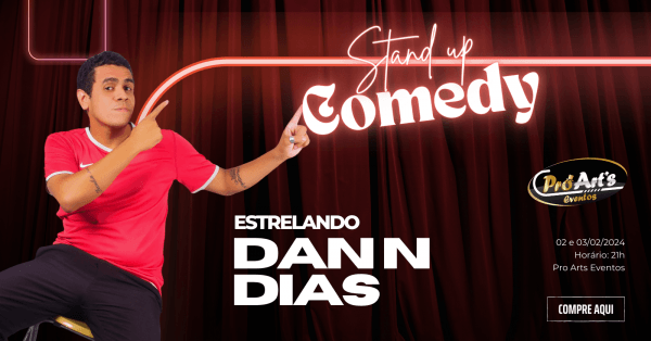 Show de comédia - Dann Dias (Stand Up - Pro Arts Eventos) em Boa Vista ...