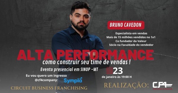 ALTA PERFORMANCE - COMO CONTRUIR SEU TIME DE VENDAS em Sinop - Sympla