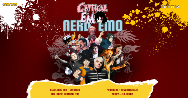 CRITICAL EMO - NERD EMO - CURITIBA em Curitiba - Sympla