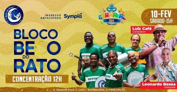 Bloco Beco do Rato em Rio de Janeiro - Sympla