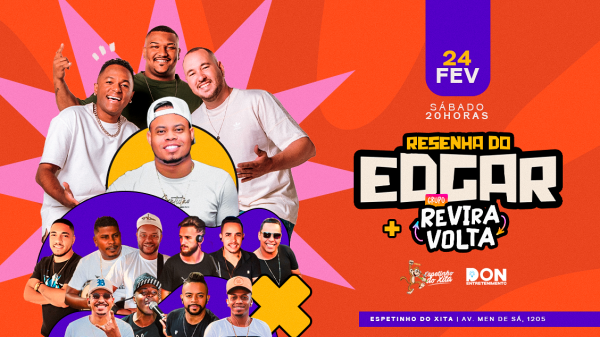 Resenha do Edgar| 24/02| em Belo Horizonte - Sympla