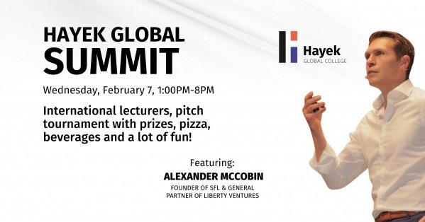 Hayek Global Summit 2024 em Brasília - Sympla