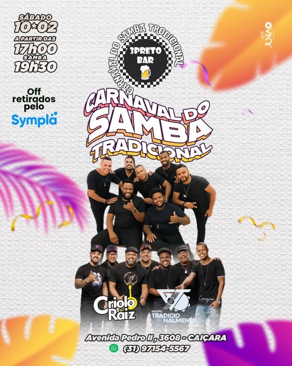 Carnaval do samba Tradicional em Belo Horizonte - Sympla