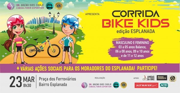 CORRIDA BIKE KIDS ed. ESPLANADA em Divinópolis - Sympla