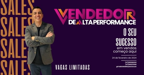 Imersão Vendedor de Alta Performance em Brusque - Sympla
