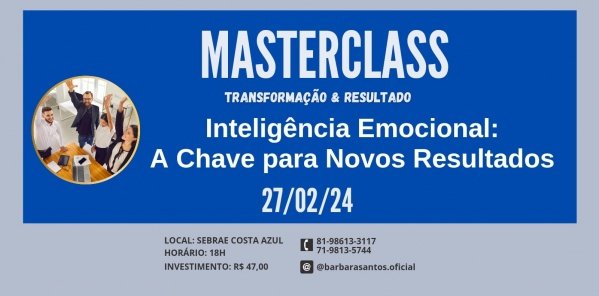 Inteligência Emocional: A Chave para Novos Resultados em Salvador - Sympla