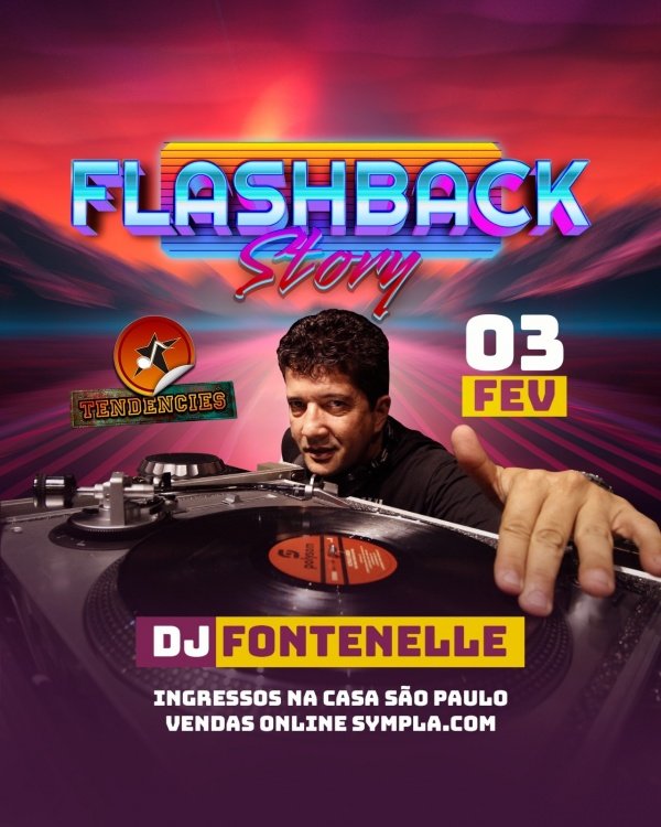 SUPER RETRÔ - FLASHBACK STORY COM DJ FONTENELLE em Palmas - Sympla